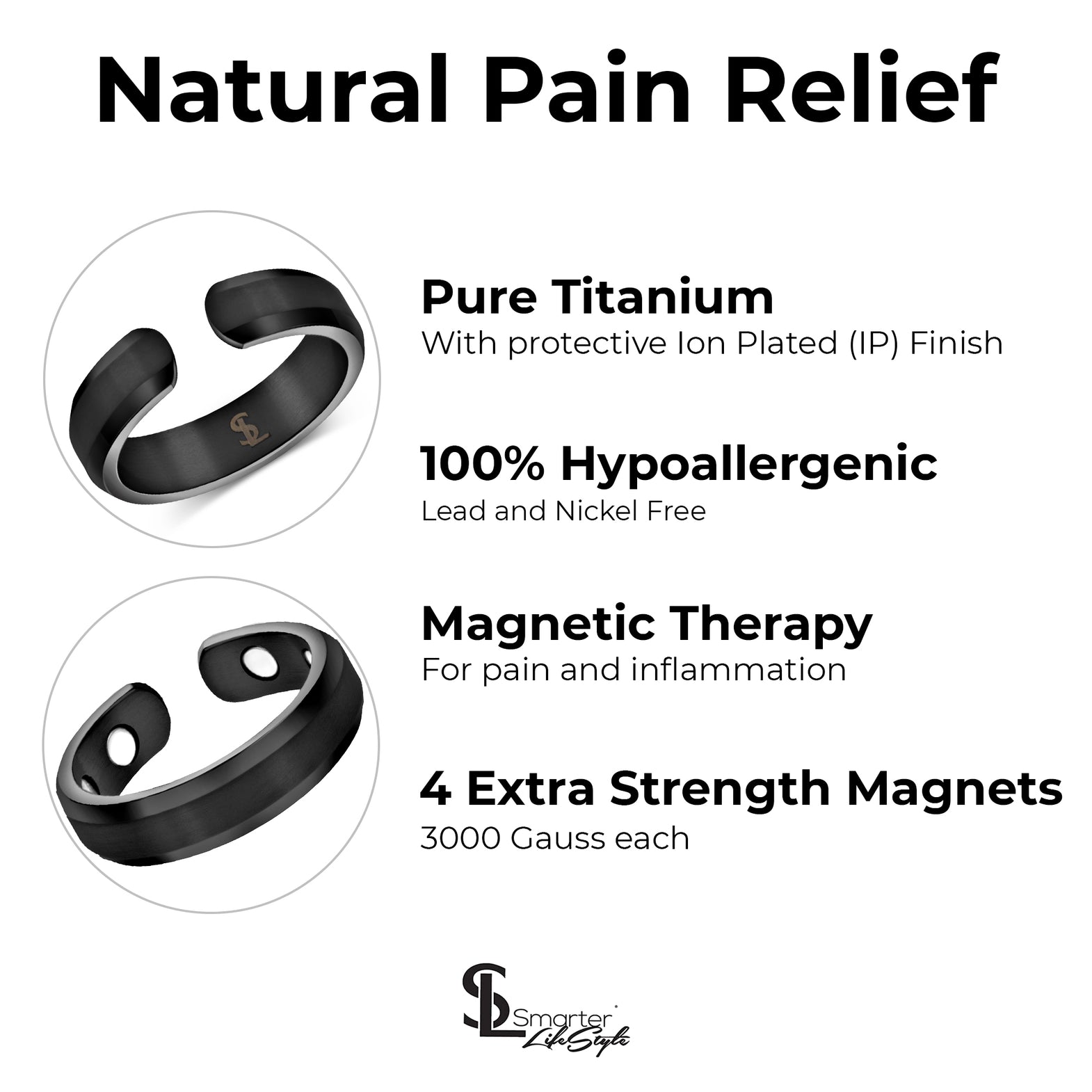 Titanium Magnetic Rings – Smarter LifeStyle Shop